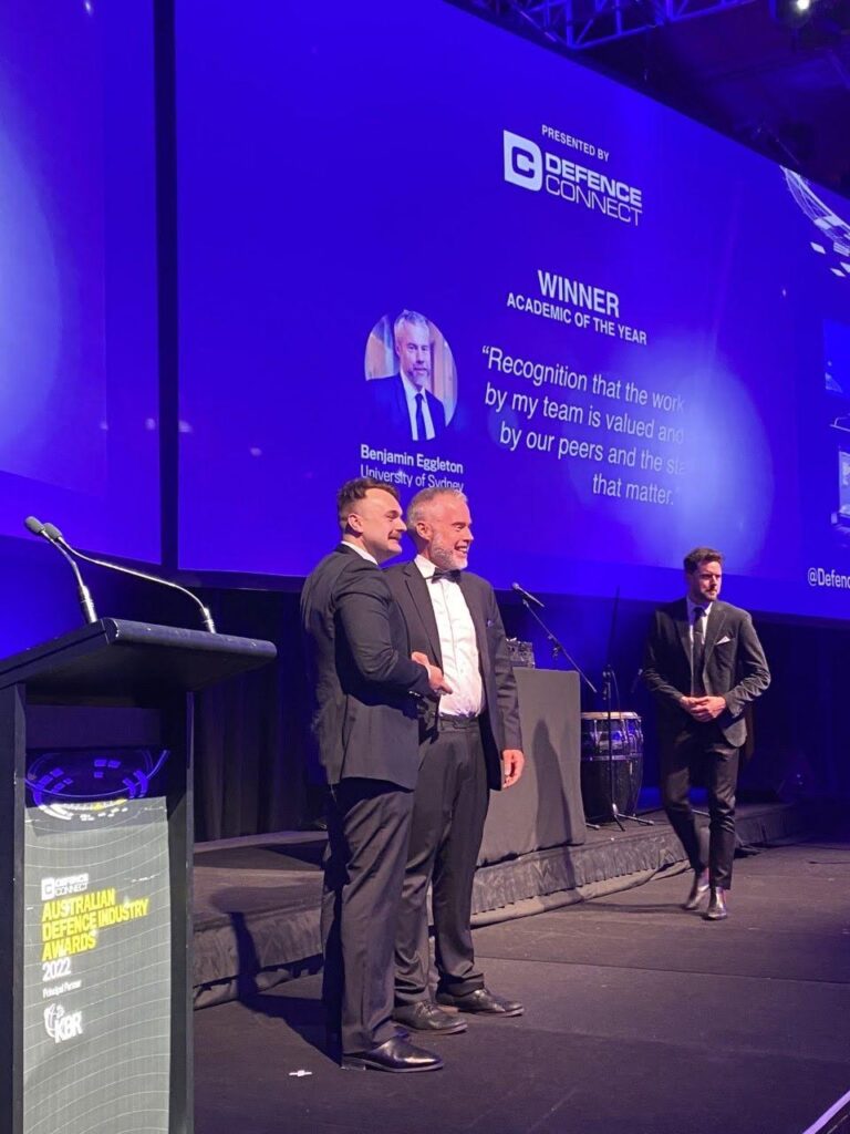 Benjamin Eggleton wins the Academic of the Year at the Australian ...